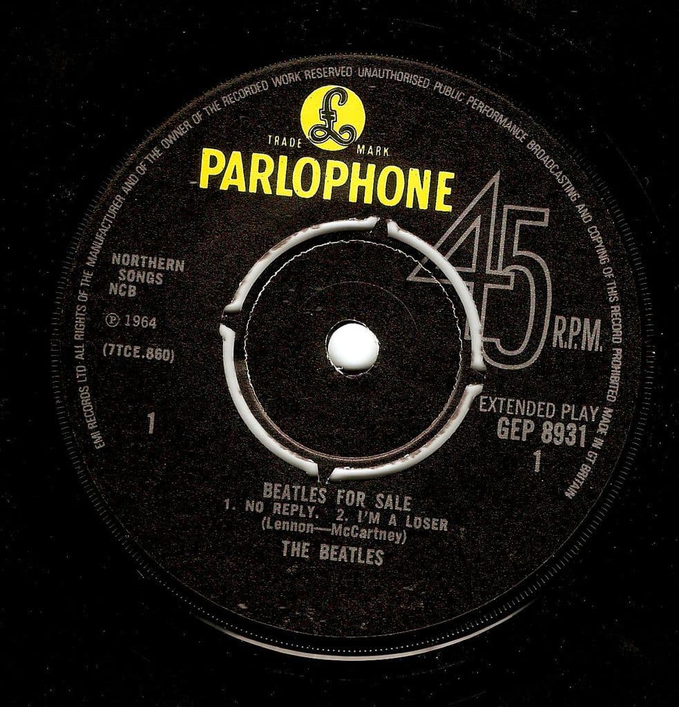 THE BEATLES Beatles For Sale EP Vinyl Record 7 Inch Parlophone